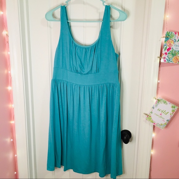 Merona | Dresses | Aqua Sundress Merona | Poshmark